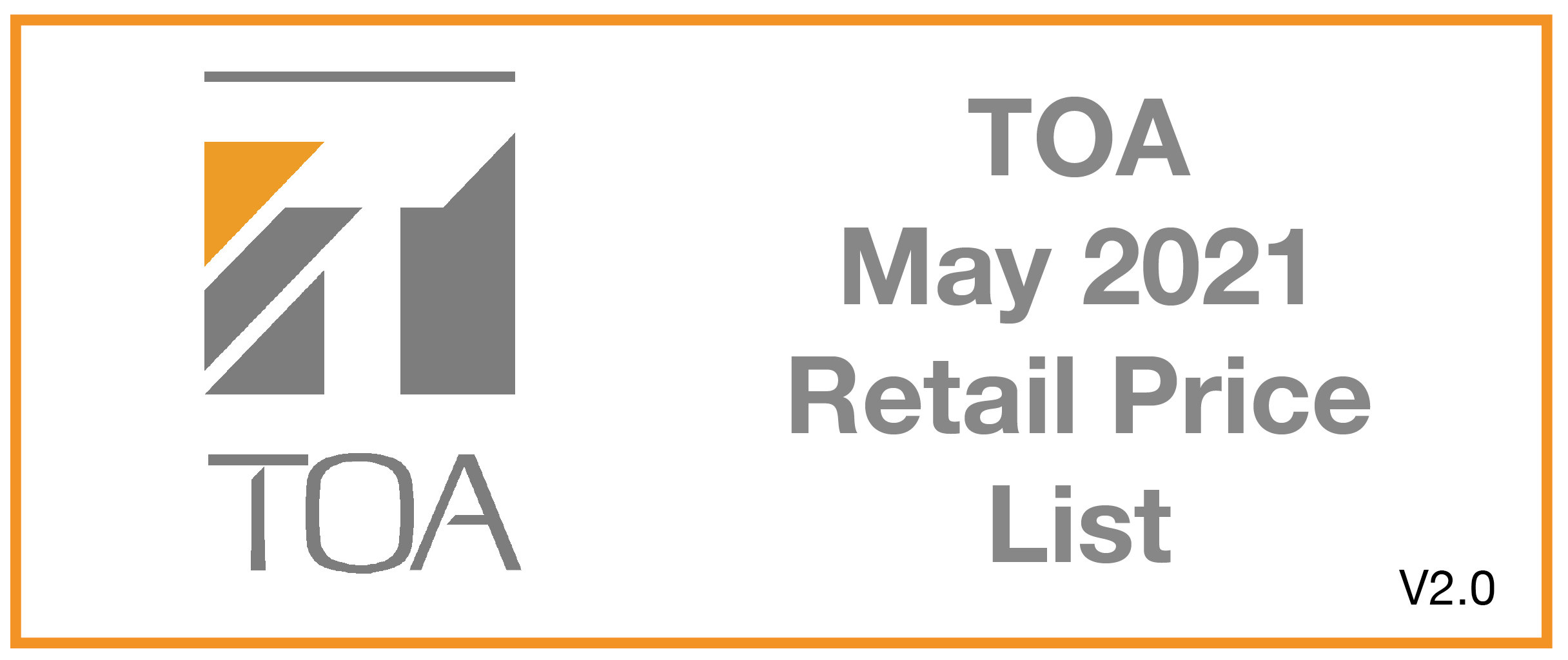 General Catalogues and Price Lists - TOA Electronics